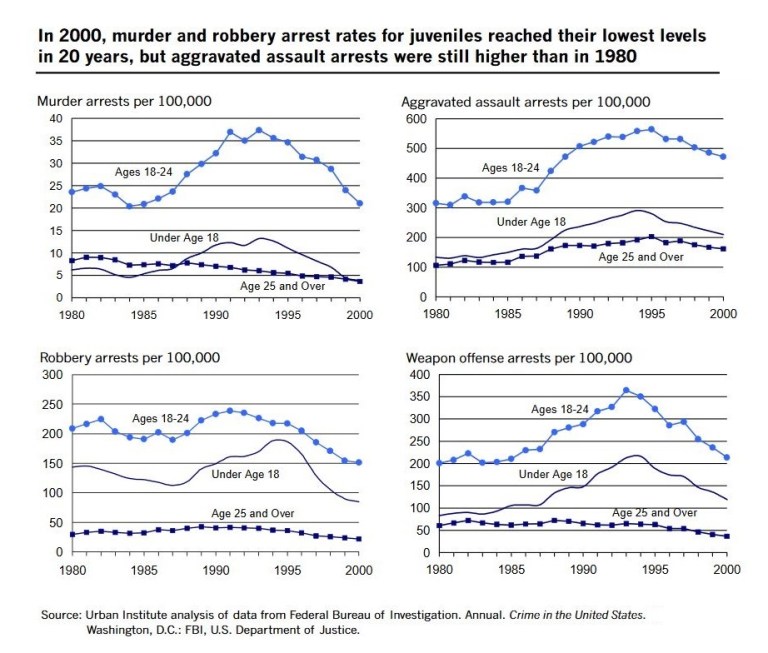 The Rise and Fall of American Youth Violence: 1980 to 2000 ...